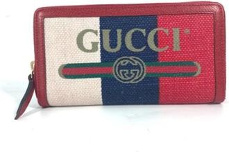 Gucci unisex, Pre-owned, Multicolore, Taille: ONE Size Portefeuille en toile Pre-owned
