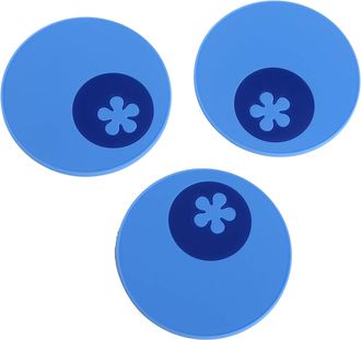 Kochblume Multi-Untersetzer 3er-Set, Glasuntersetzer, Löffelablage, Topfuntersetzer, Handy Ablage, Flaschenuntersetzer, Silikon Pad, rutschfest, spülmaschinenfe