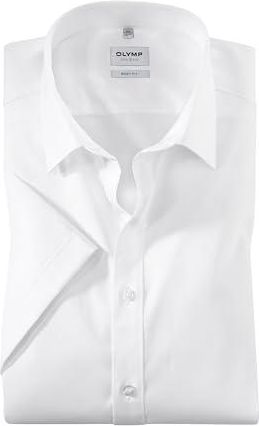 Olymp homme chemise business à manches courtes Level Five,body fit,New York Kent,Weiß 00,45