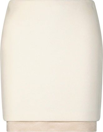 Jil Sander Minirock im Material-Mix