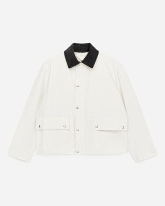 Arket Gewachste Jacke Aus Nylon Und Baumwolle -Beige