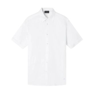Emporio Armani Stretch Pima Baumwollhemd - - Shirts - Herren - Wei&szlig; - L
