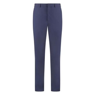 Prada Popeline Baumwollhose mit Ges&auml;&szlig;taschen - - Trousers - Herren - Blau - XL