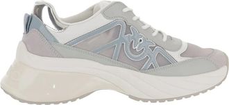 Pinko Pinko High-Top Sneaker - Ariel 33 - Sneaker Calf Leather/Net/Cow Suede Whit - Gr. 36 (EU) - in Wei&szlig; - f&uuml;r Damen