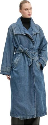 Won Hundred Femme, Manteaux, Bleu, Taille: 40 FR Manteau en jean