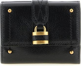 Chlo&eacute; Petit portefeuille avec d&eacute;tail cadenas - Femme - Accessoires - Noir - Taille: ONE Size