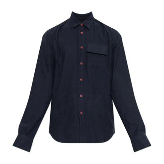 Kiton Homme, Chemises, Bleu, Taille: XL Chemise avec poche