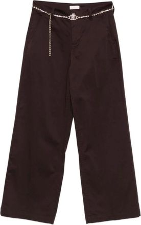 Liu Jo Femme, Pantalons, Brun, Taille: W29 Pantalon Skinny avec Revers