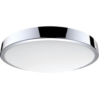 Aric Aric - C4 cct - Plaf. / Appl. Mur IP44 led int&eacute;g. 21W cct 3000-4000K 1900lm, chrom&eacute;