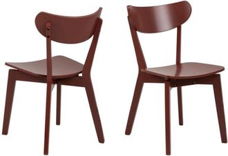 Hellin Hellin - Chaises scandinaves en bois laqué (lot de 2) - leta