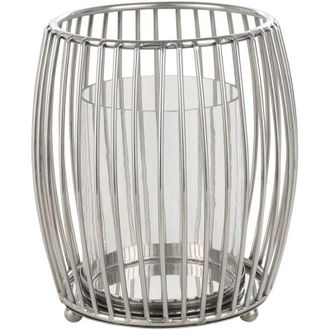 Eglo Living Windlicht Rumoi, klassische Tischdeko, Deko f&uuml;r Wohnzimmer, Schlafzimmer und Flur, Kerzenhalter aus Metall in Chrom und Glas, Teelichthalter