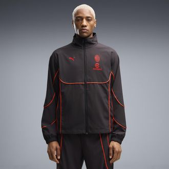 Puma Veste de surv&ecirc;tement zipp&eacute;e PUMATECH-X AC Milan Homme, V&ecirc;tements, Gris, 3XL