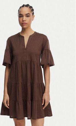 Max Mara Kleid f&uuml;r den Alltag Saggina 2615621042 Dunkelbraun Regular Fit