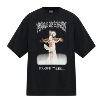 VETEMENTS Buntes Print-T-Shirt - - Tops - Herren - Schwarzk - S