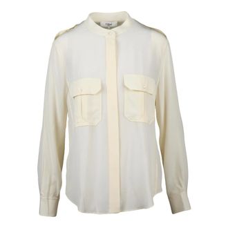 Chlo&eacute; Damen, Blusen & Hemden, Wei&szlig;, MGr&ouml;&szlig;e
