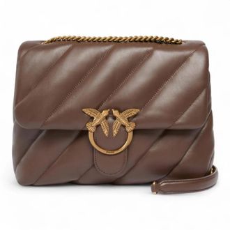 Pinko Pinko, Femme, Sacs, Brun, Taille: ONE Size Big Love Bag Puff Maxi Quilt