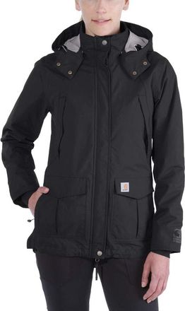 Carhartt Work in Progress Damen Storm Defender schwere Jacke, Schwarz, XL