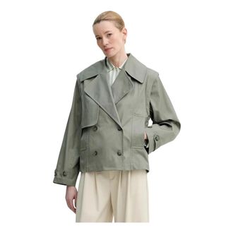 Munthe Sofua Coat - - Jackets - Damen - Gr&uuml;n - S