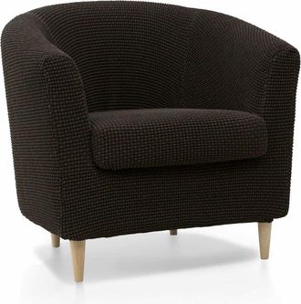 SofaSkins Sofabezug, super elastisch, Sofabezug, atmungsaktiv und langlebig, einfach anzubringen, Ma&szlig;e 60-90 cm, Braun