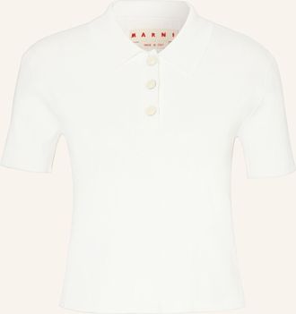 Marni Marni Strick-Poloshirt weiss