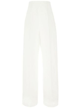 Sportmax pantalon Gebe à coupe droite - Blanc