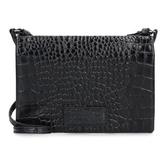 Maison Margiela Femme, Sacs, Noir, Taille: ONE Size Sac bandouli&egrave;re en cuir fa&ccedil;on crocodile