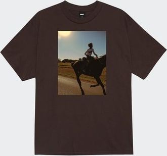 Obey Tee-shirt larges&eacute;rigraphi&eacute; - Taille XL