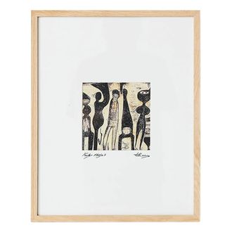 HKliving Tableau encadr&eacute; Funky Ninjas HKliving