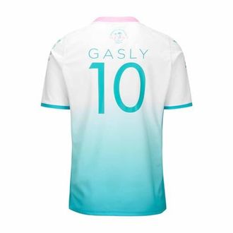 Kappa Maillot Kombat Gasly BWT Alpine F1 Team Miami Edition Officiel Formule 1 Blanc Bleu - 3XL