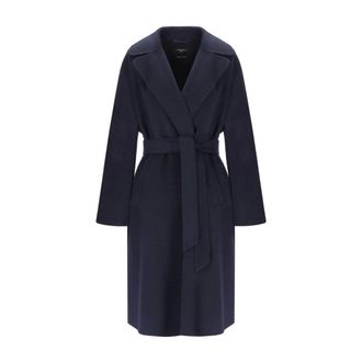 Max Mara Civada G&uuml;rtelmantel - - Coats - Damen - Blau - M