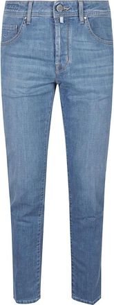 Jacob Cohen Homme, Jeans, Bleu, Taille: W32 Scott Cropped Slim-Fit Jeans