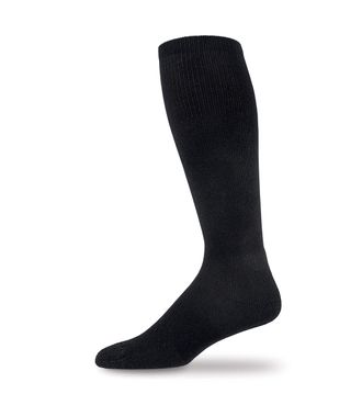 Thorlos Unisex Westernstiefel, d&uuml;nn, gepolstert, &uuml;ber die Wade Liner-Socken, Schwarz, M