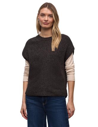 Street One Damen &Auml;rmelloser Chenille Pullover