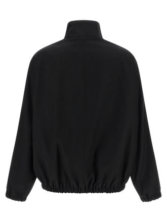 Courr&egrave;ges Womens Black Cotton Bomber Clothing