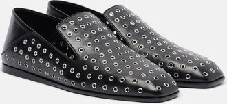 Jimmy Choo London Chaussures slip-on Eliot en cuir à ornements