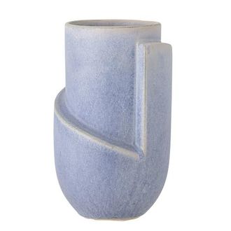 Bloomingville Norbert Vase, Blue, Steingut, D11,5xH18,5 cm