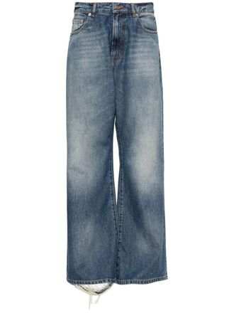 ERL jean à effet usé - Bleu