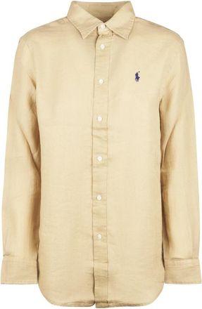 Polo Ralph Lauren Femme, Blouses et Chemises, Beige, Taille: 42 FR 17/1 PD Linen