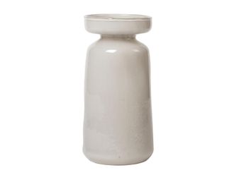 Broste Copenhagen Broste Copenhagen Solai Vase in der Farbe Taupe warm Grey aus farbigem Glas, 19,5 cm, 14573022