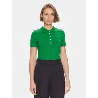 Tommy Hilfiger Poloshirt 1985 WW0WW37823 Gr&uuml;n Slim Fit