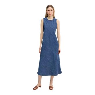 DKNY Denim Midi Kleid - - Dresses - Damen - Blau - S