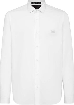 Philipp Plein Homme, Chemises, Blanc, Taille: 3XL Chemise &agrave; Manches Longues Coupe Sugar Daddy