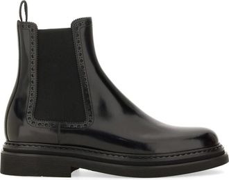 Dolce & Gabbana Homme, Chaussures, Noir, Taille: 45 EU Stivaletto Spazzolato