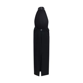 Khaite Womens Black Polyester Cocktail Dress