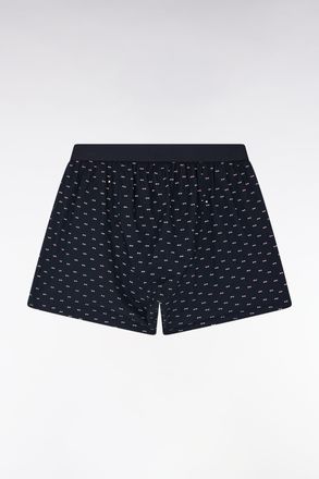 Eden Park Boxer En Jersey De Coton &Agrave; Micromotifs Noeuds Papillon Marine