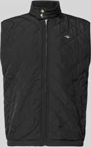 GANT Regular Fit Weste mit Stehkragen in Stepp-Optik