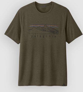 Patagonia Cap Cool Trail - Stratapeaks T-Shirt basin green