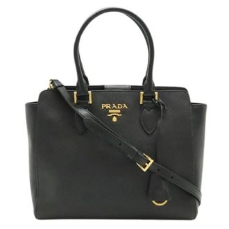 Prada Sac bandouli&egrave;re en cuir Saffiano Pre-owned - Femme - Pre-owned - Noir - Taille: ONE Size