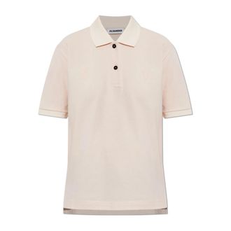 Jil Sander Polo-Shirt mit gesticktem Logo - - Tops - Damen - Rosa - XL