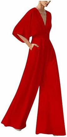 Generic Pantalon ample pour femmes, combinaison évasée à jambes larges ...